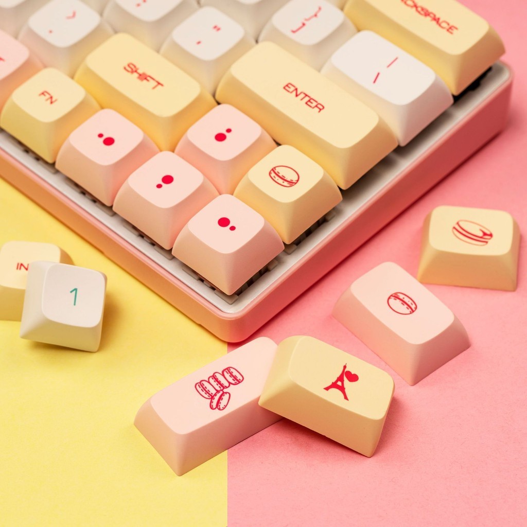 Macaron Mechanical Keyboard Cover Is Suitable For All Rk Keyboards ...