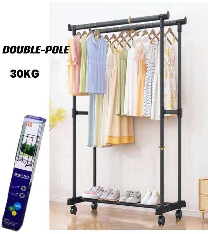 Motors Heavy duty Clothes With Wheels Metal Telescopic Adjustable ...