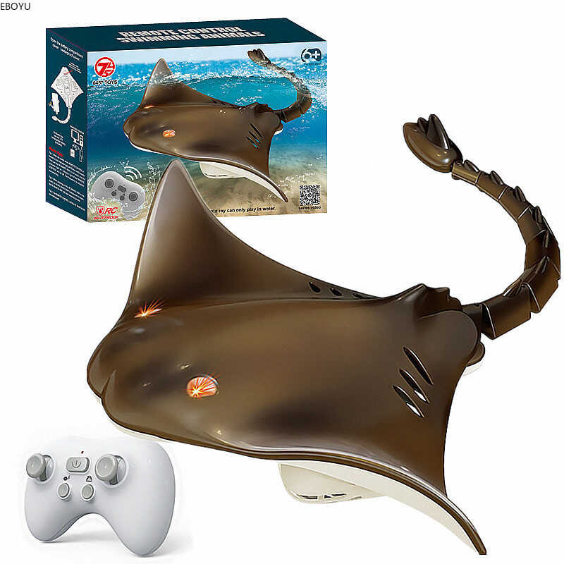 18005 EBOYU RC Manta Rays Boat 2.4G High Simulation Stingray Lake ...