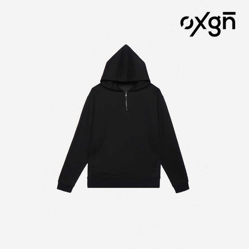OXGN Zip Hoodie Jacket For Men (Black) | Shopee Philippines