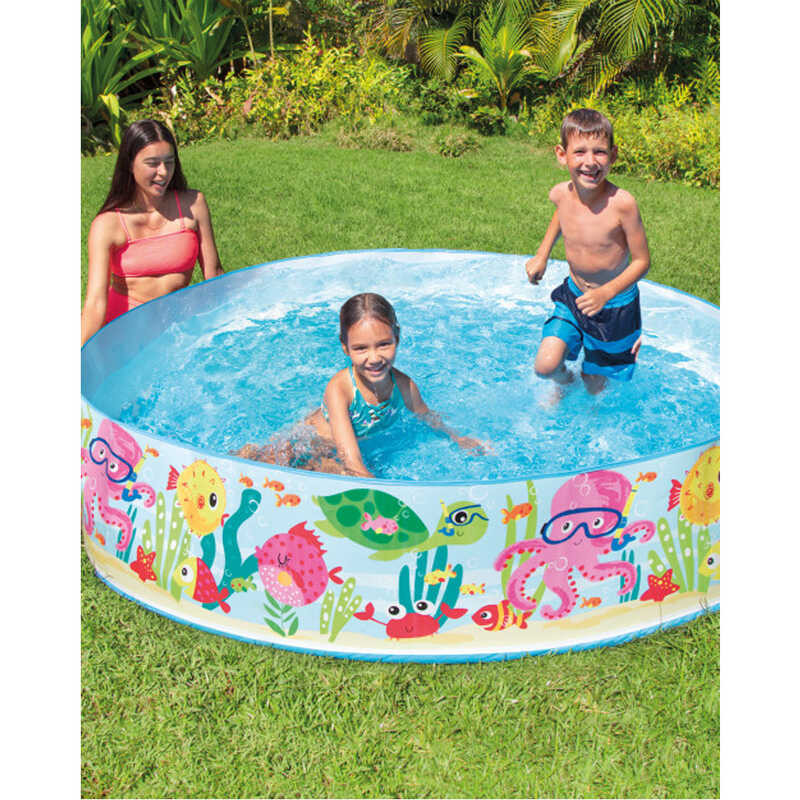 Sea Intex Deep Blue Coral Reef Snap Set Kid Big Swimming Pool | Shopee ...
