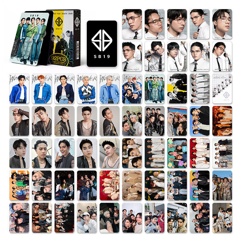 SB19 Photocard Gento 92 PCS/BOX SB19 Lomo Card Pablo Josh Stell Justin ...