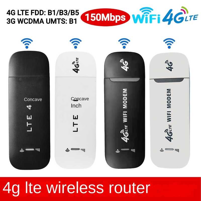 Wireless Router Portable 4G LTE USB Dongle 150Mbps High Speed Modem ...