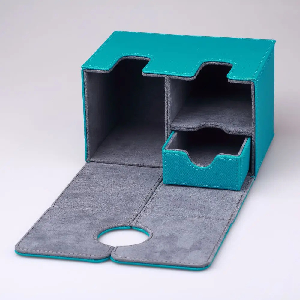 EDH Game Card Deck Box with Dice Tray for MTG Cards, 120+ Card Storage ...