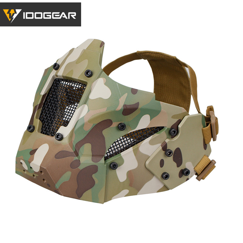 IDOGEAR Tactical JAY Fast Mask Half Face Breathable Mesh Modular Design ...