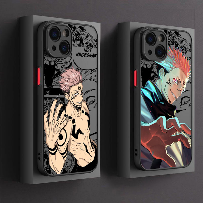 Jujutsu Kaisen Sukuna Anime Phone Case For iphone 15 11 14 Plus 16 Pro ...