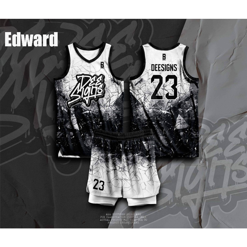 【Edward free customized 】name and number basketball jersey full ...