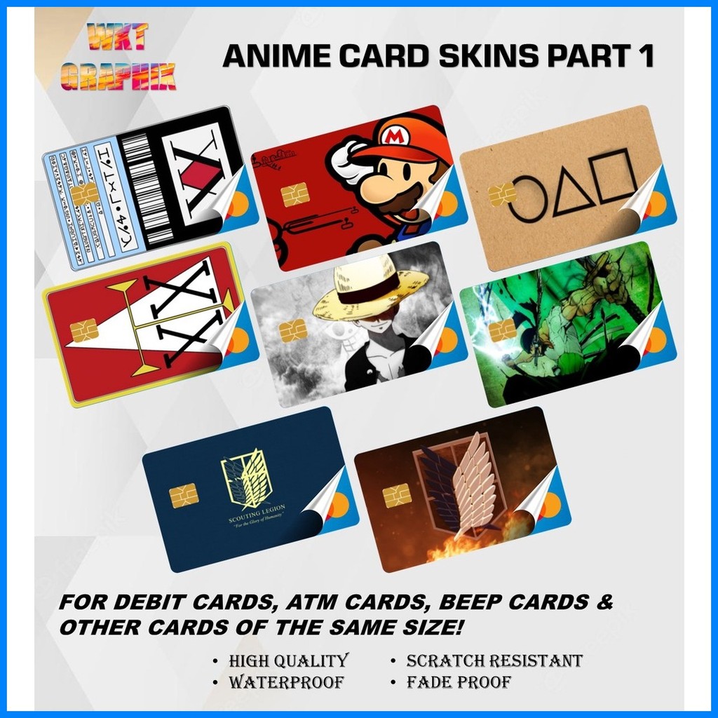 ♀ ♆ Anime / Cartoon Full Card Skins for Debit Cards Part 1 (BDO, BPI ...