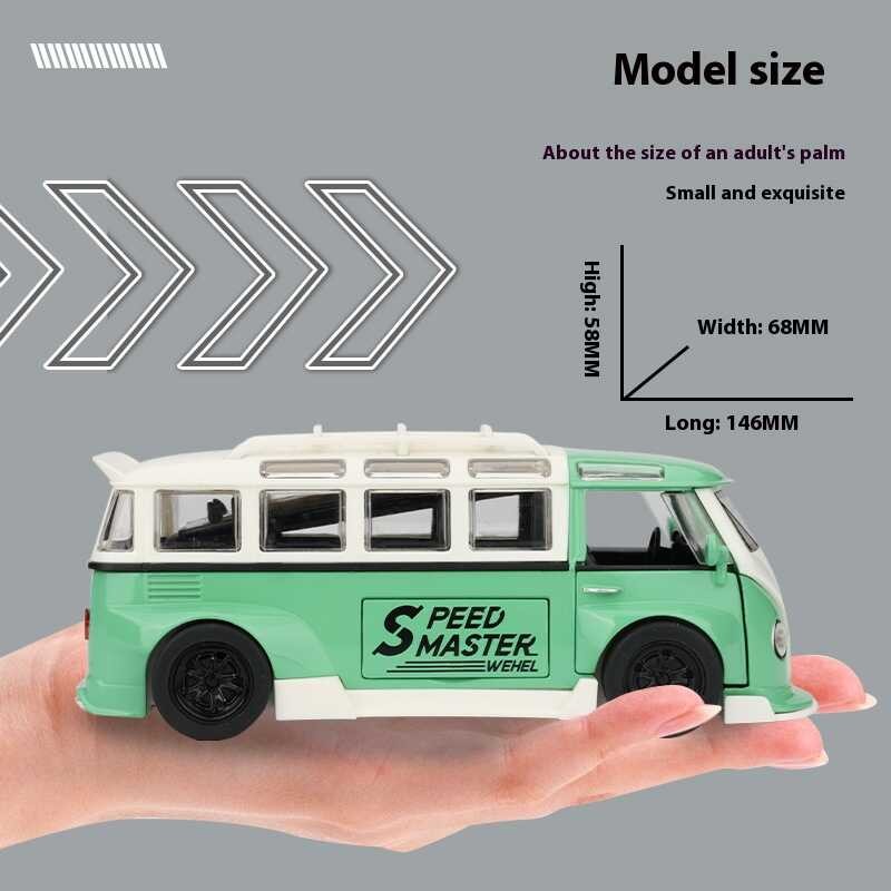 F0 1:32 Bus T1 Modified Alloy Diecast Scale Metal VW Collection Car ...