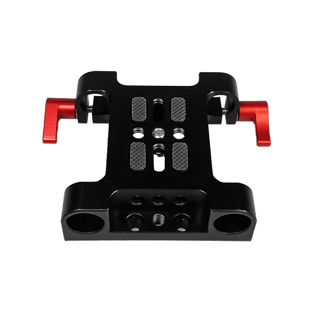 XT-XINTE Universal 15mm Aluminium Alloy Dual Rod Clamp Mounting Base ...