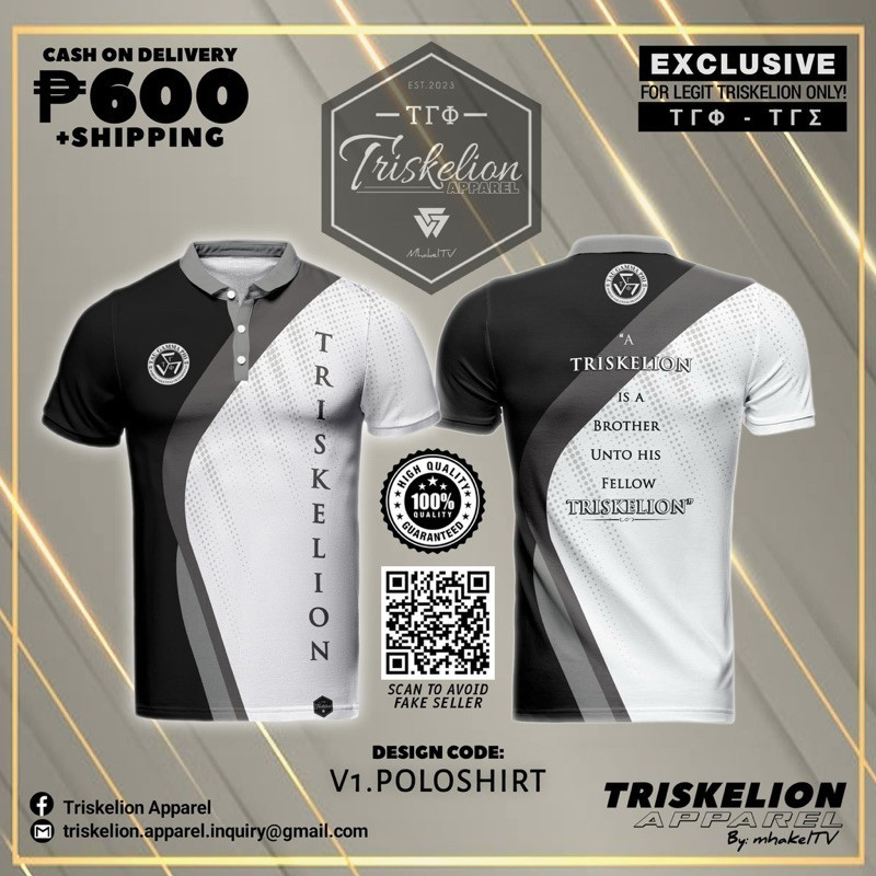 Tau Gamma Phi Polo Shirt Full Subli - Triskelion Apparel by:mhakelTV V ...