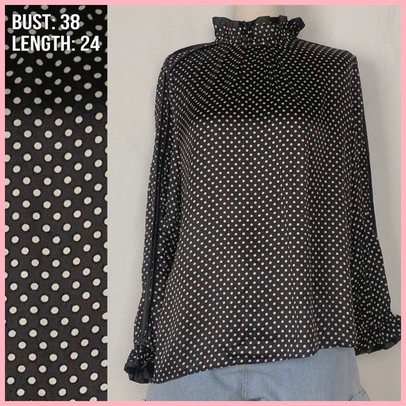atticus) PRELOVED FASHION POLO BLOUSE | Shopee Philippines