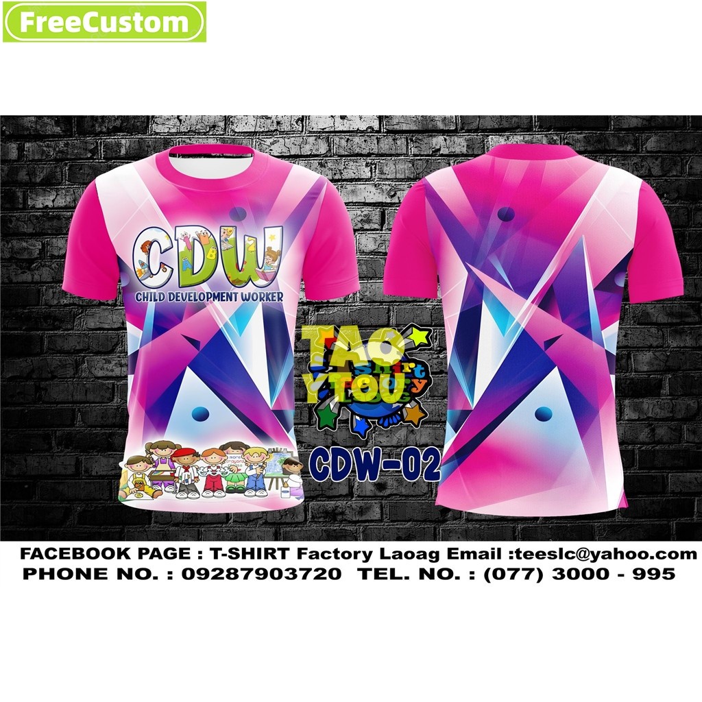 2025 CDW CHILD DEVELOPMENT WORKER Full Sublimation T-shirt. Full ...