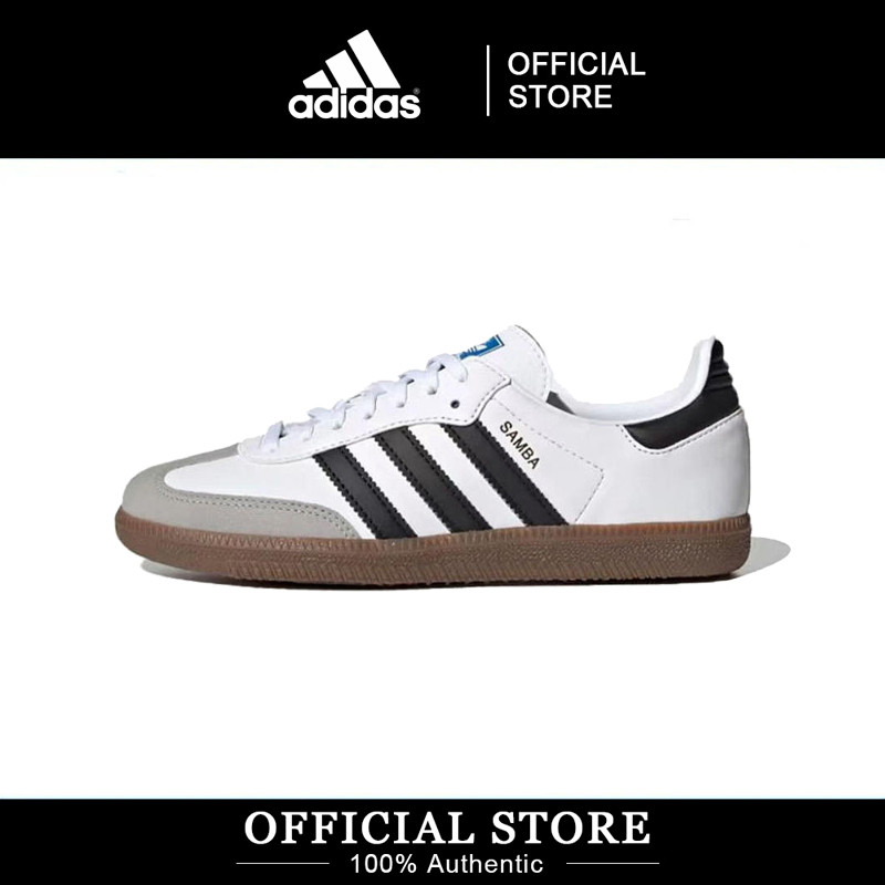 Adidas Samba FW2427 Unisex Low-top Sneakers White Black | Shopee ...