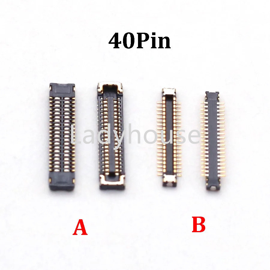 2-10PCS 40 Pin LCD Display Screen FPC Connector On Motherboard For ...