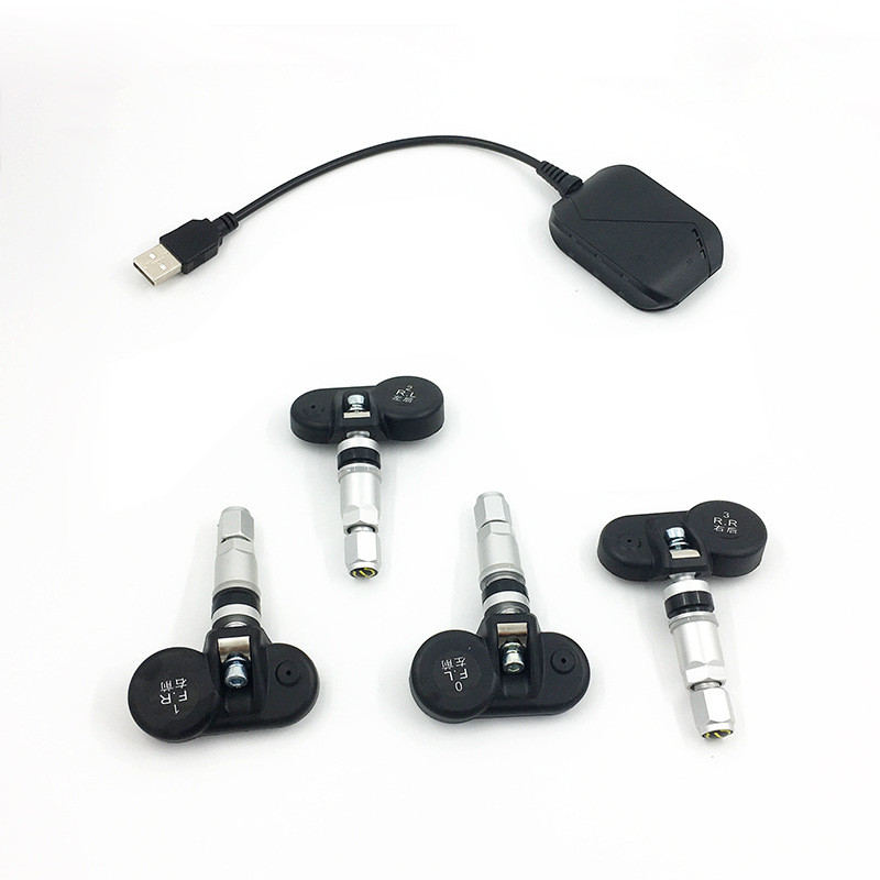 USB TPMS Internal tire pressure monitor large screen Android navigation ...