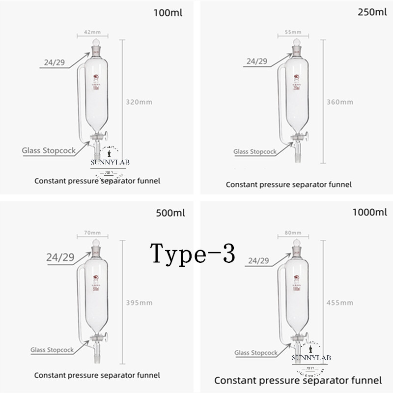 1Pcs/Lot Cylindrical separatory funnel, Graduated cylindrical ...