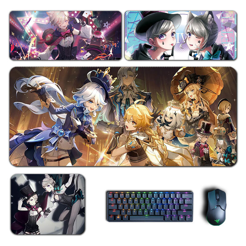 Lyney Lynette Freminet Mouse Pad Genshin Impact Large Mousepad XXL ...