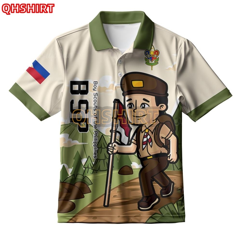 Qicipolo Girl Scout Scout of the Philippines GSP full Sublimation Shirt ...