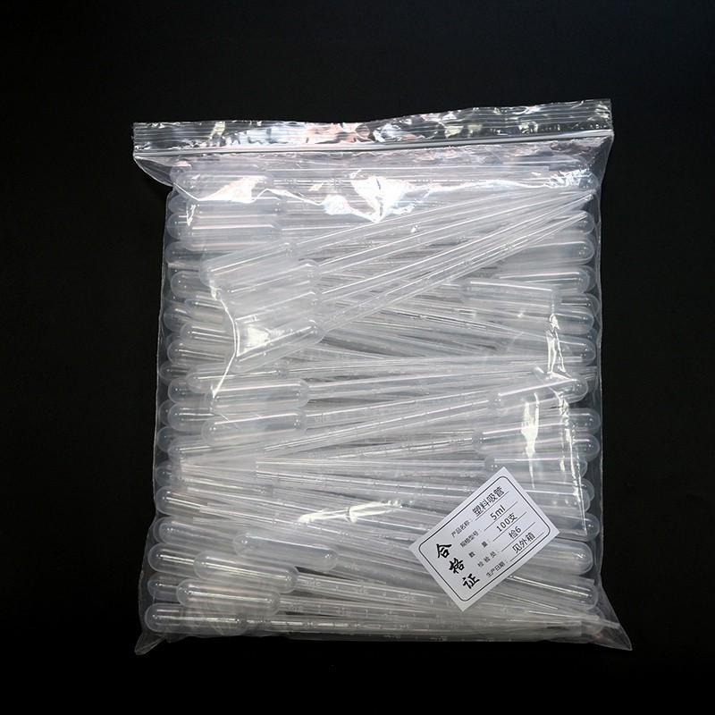 100PCS 0.2 /0.5 /1 /2 /3 /5ML Laboratory Pipette Plastic Disposable ...