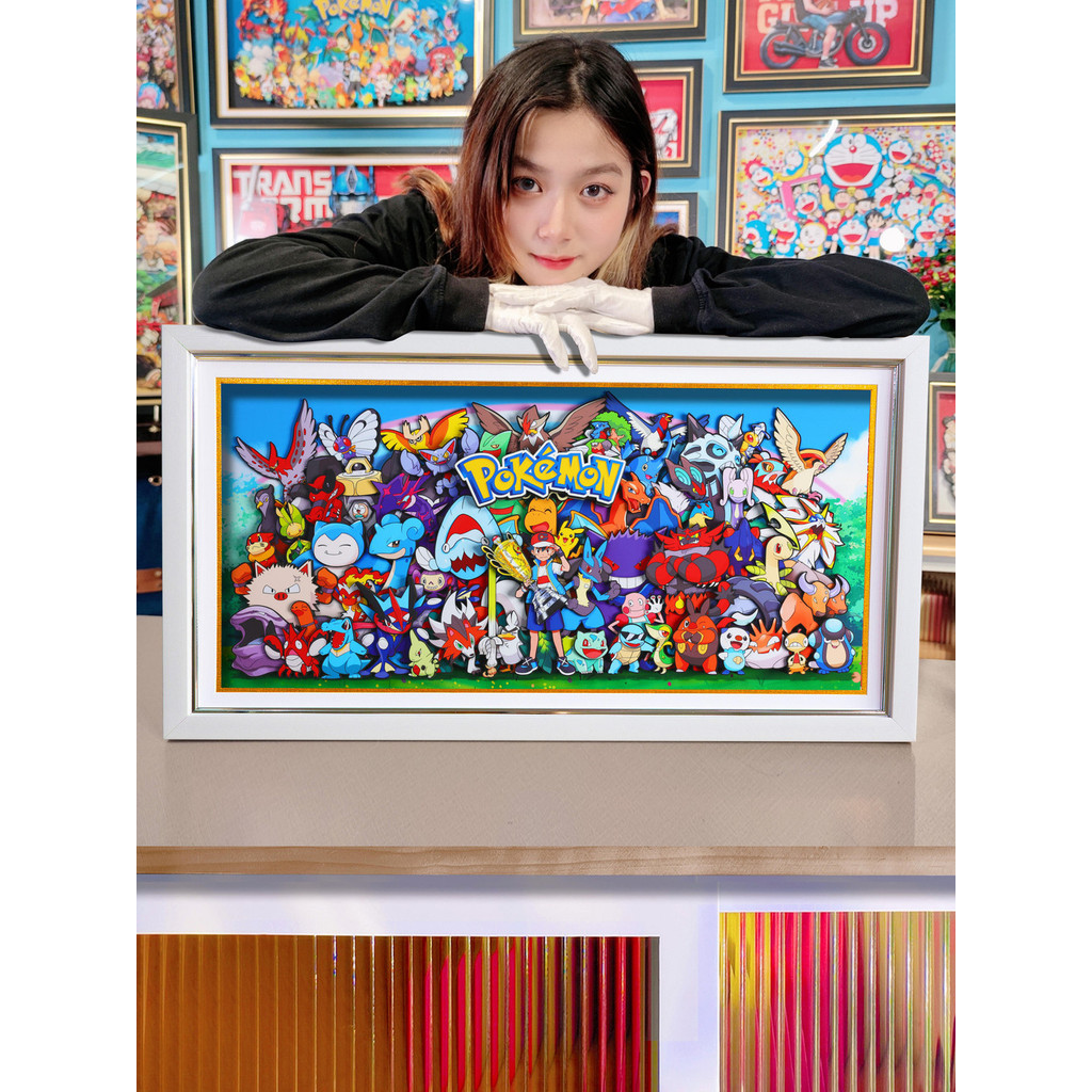 Pokémon-All Members Handmade Three-dimensional Painting Animation ...