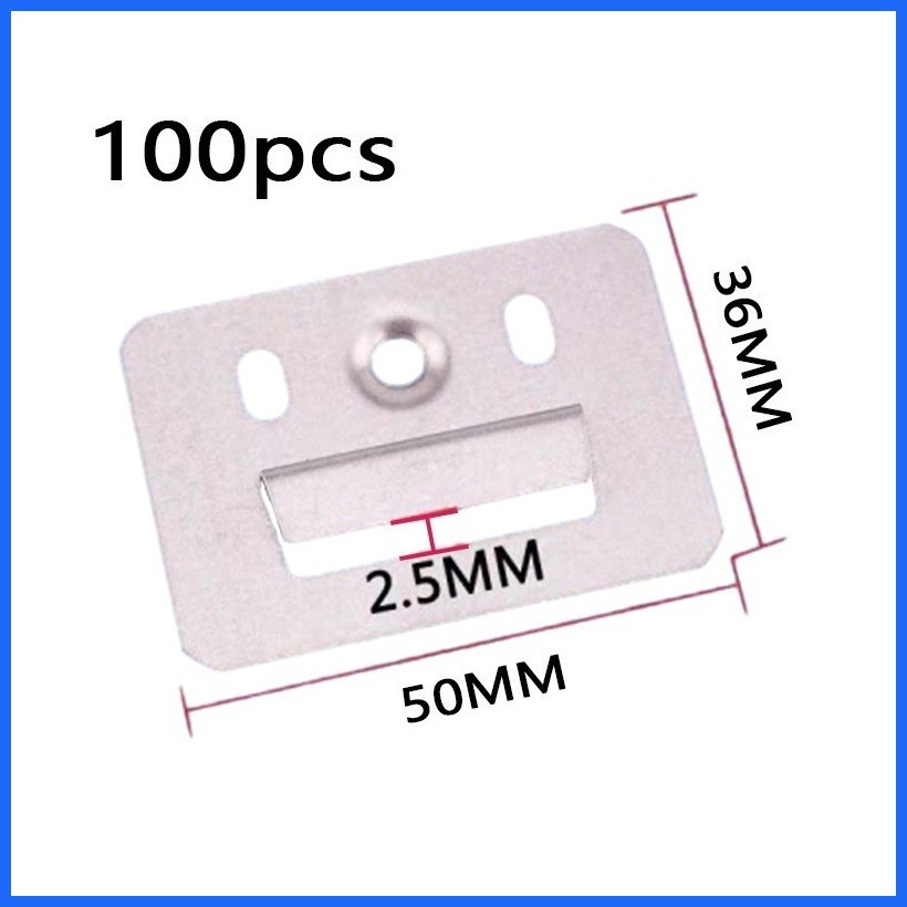 ⚡ 100Pcs Metal Clip for WPC Wall and Ceiling Fluted Cladding Clip Wall ...