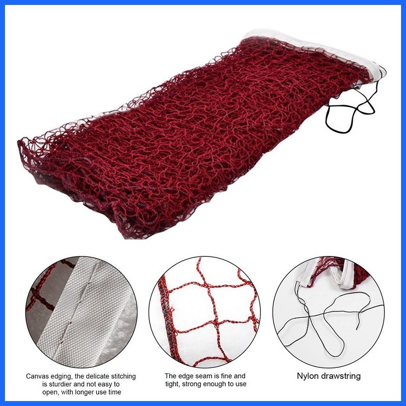 ∪ ↔ 6.1mX0.76m Professional Badminton Net Outdoor Tennis Net Mesh ...