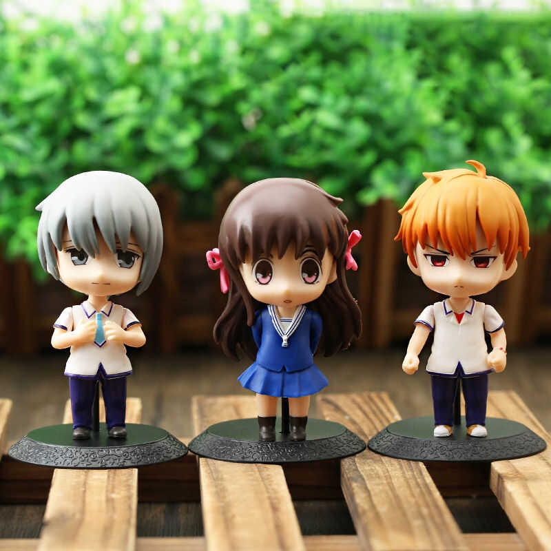 Fruits 3pcsset Anime Basket Figure 10cm PVC Model Touar Tooru Kyou Yuki ...