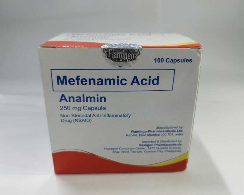 MEFENAMIC ACID (Analmin) 250Mg Non-Steroidal Anti-Iammatory Drug(Nsaid ...