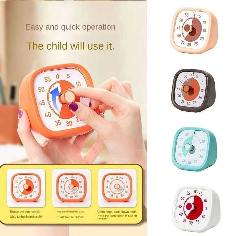 60 Square Minutes Visual Timer Ultra Silent Visualization Countdown ...