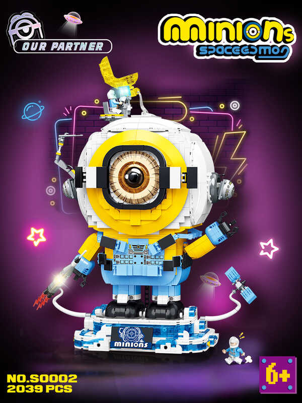 2025 New Minions Space Plan Space Station Astronaut Building Block ...