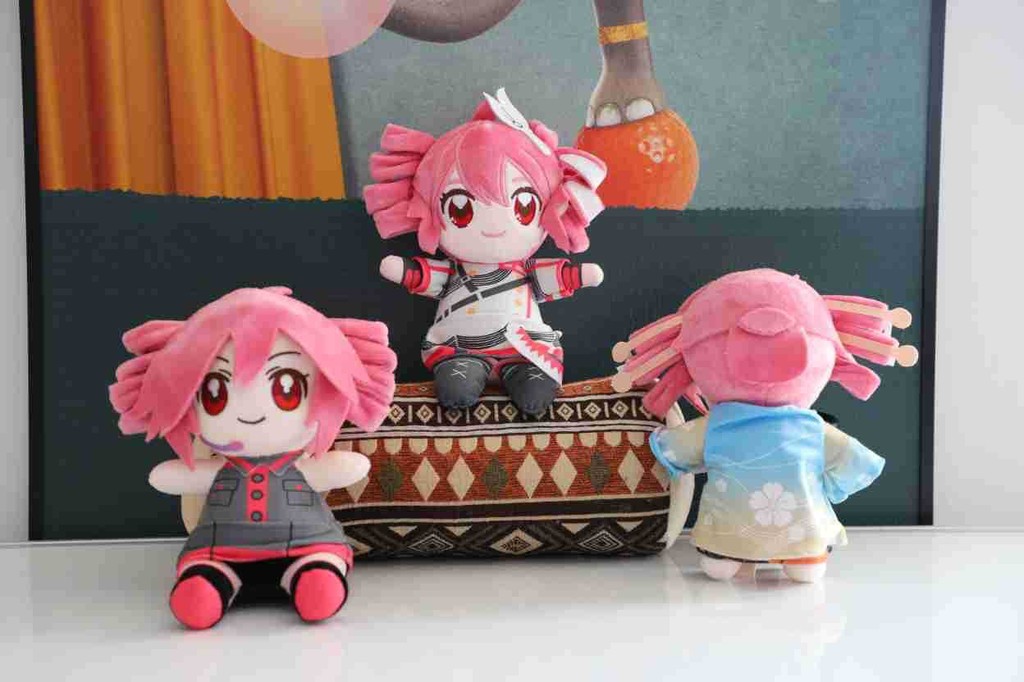 Kasane Teto Plush Doll 20cm – UTAU Vocaloid Soft Stuffed Toy Figure ...