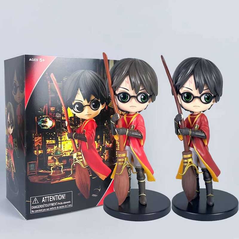 Magic Academy Figurine Big-Eyed Broom-Riding Harry Potter Snape Ron ...