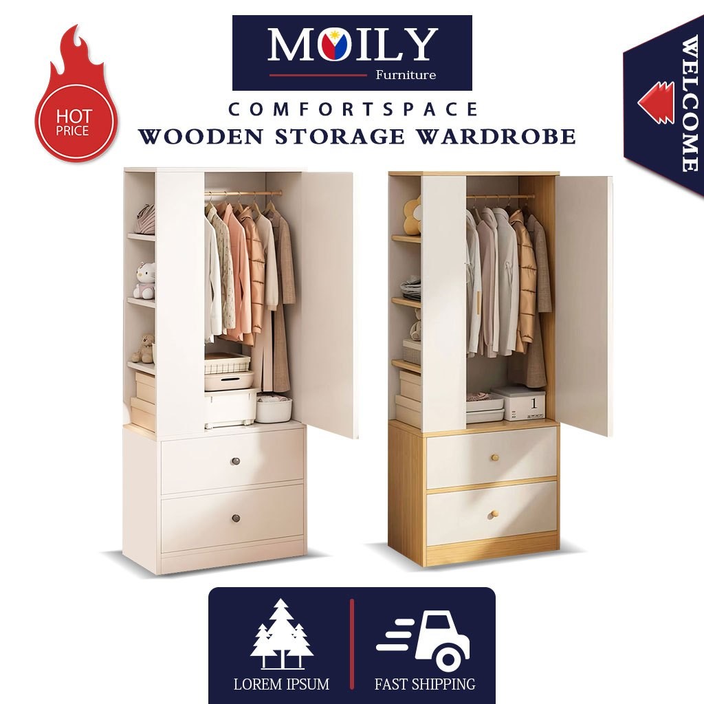 Clothing single door storage cabinet combination wardrobe drawer ...