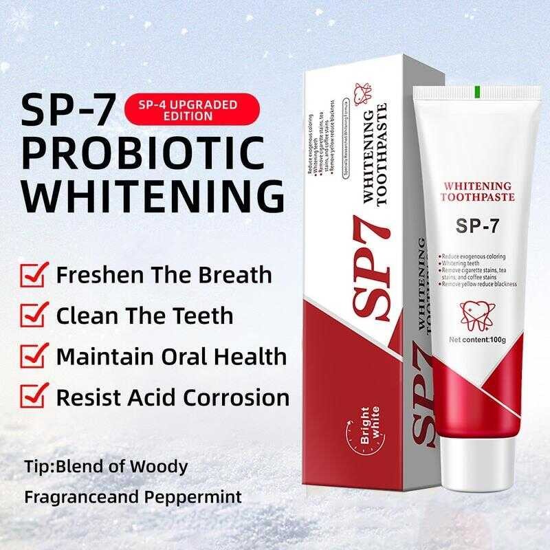 Sp7 Whitening Toothpaste With Fresh Breath And Stain Remove 100G,Sp-4 ...