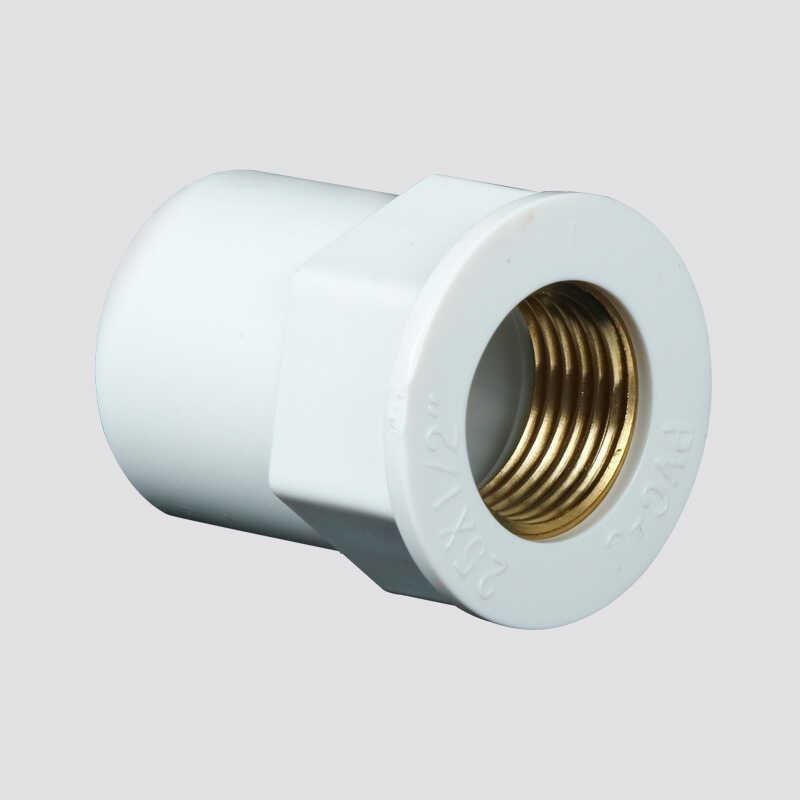 Water Inlet PVC Copper Direct Connector Copper Inner Thread Copper ...