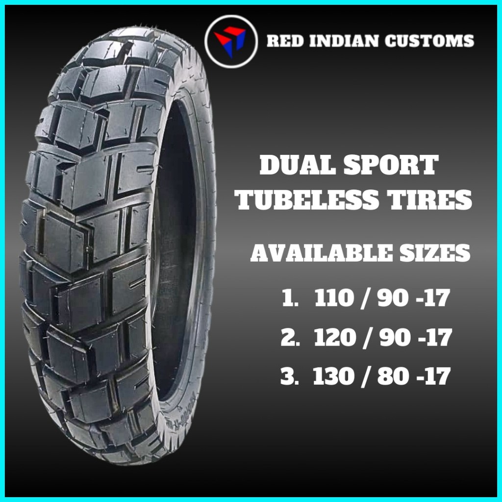 RED INDIAN DUAL SPORT TUBELESS TIRE SIZE 17 STREET TIRES ON-ROAN AND ...