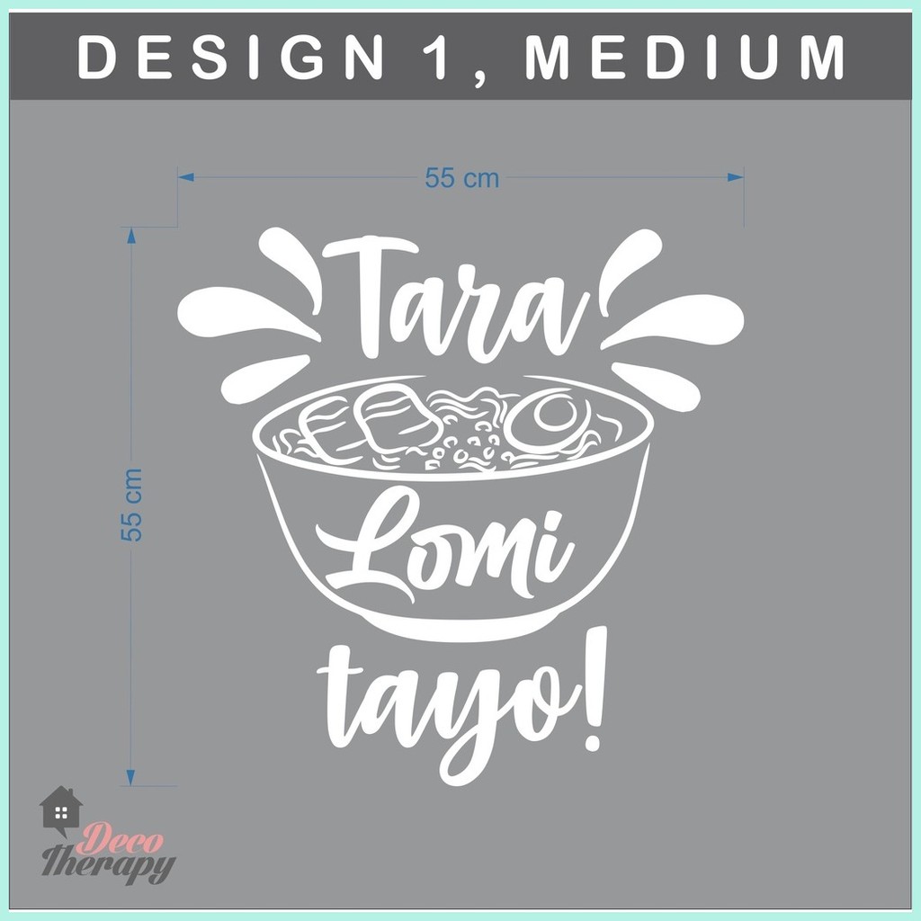 Tara Lomi Tayo Design 1 Wall Sticker Decotherapy | Shopee Philippines