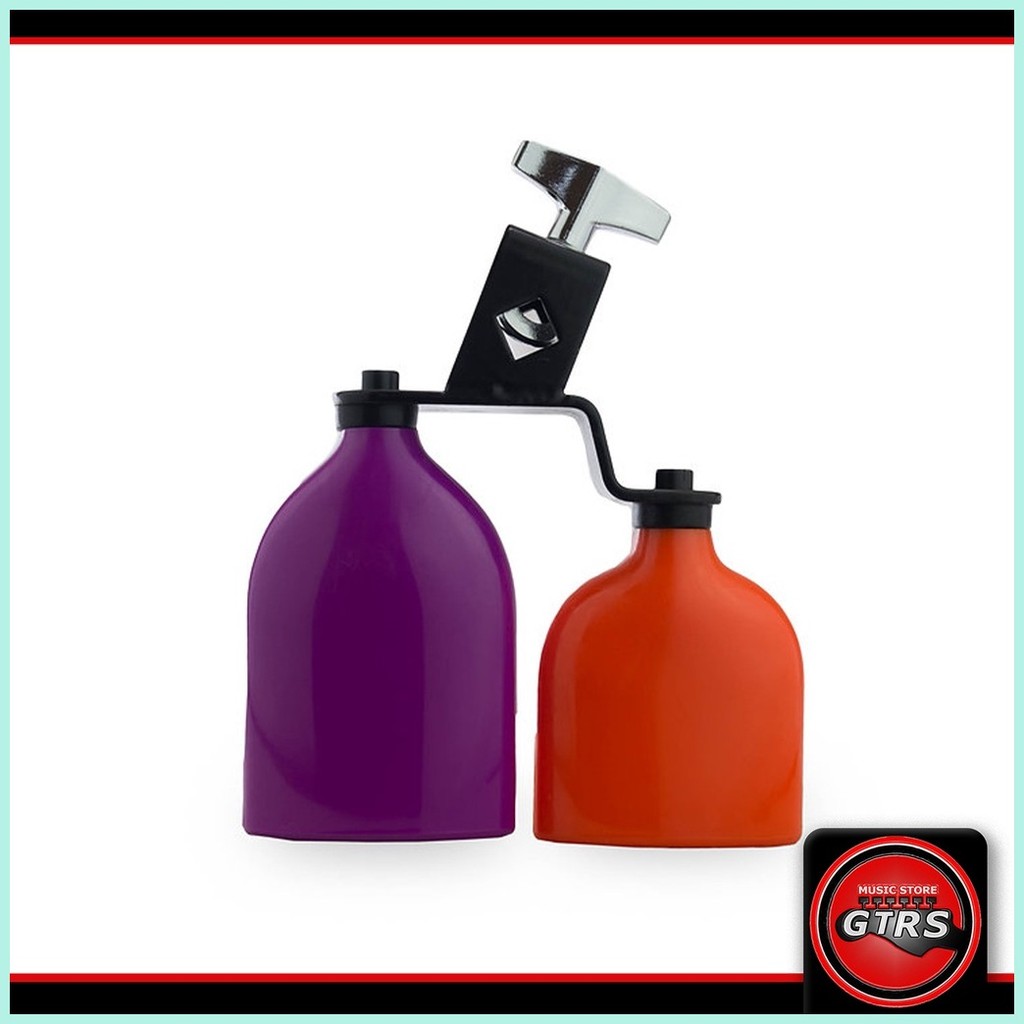 Plastic Dual Cow Bell Percussion (Violet and Orange) | Shopee Philippines