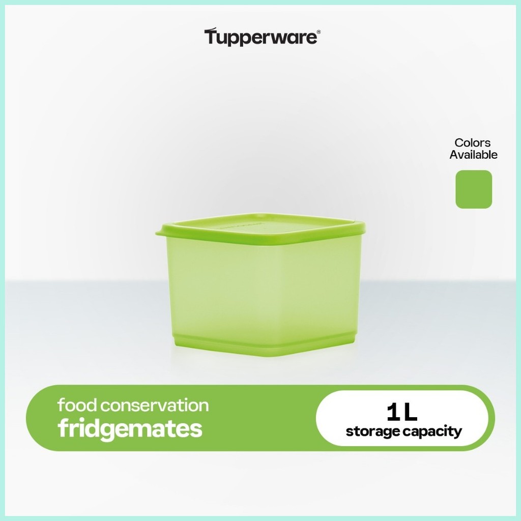 Tupperware Fridgemates Medium Square Rounds 1L [Food Keeper] [Fridge ...