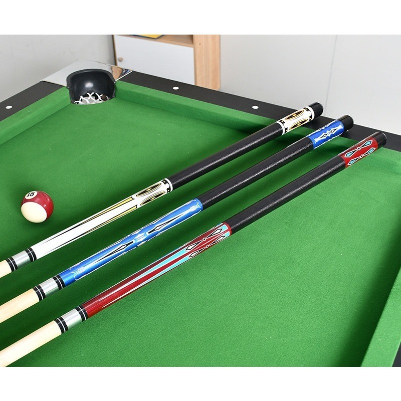 tip 12.5MM 1/2 Split Pool Cue stick kayu billiard cue Billiard Bar meja ...