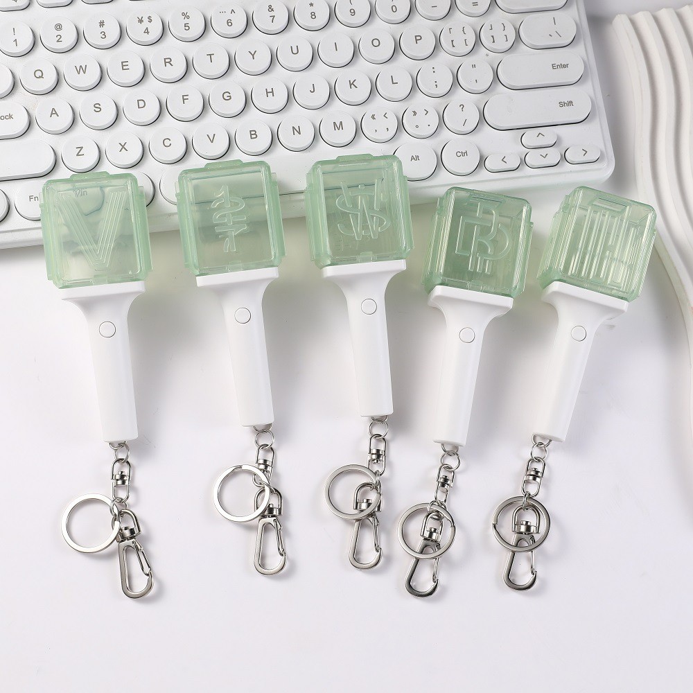 Kpop Idol NCT Mini Lightstick Keyring Support Glow Stick Key Chains ...