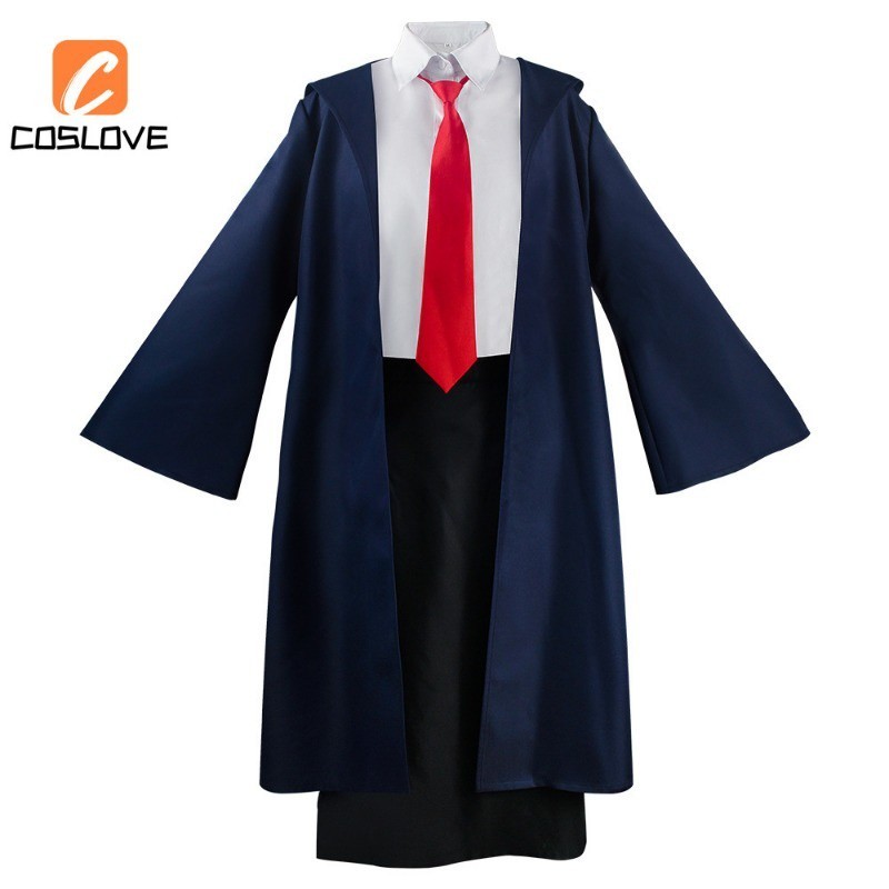 Anime Mashle: Magic and Muscles Cosplay Full Set Costume Deep Blue ...