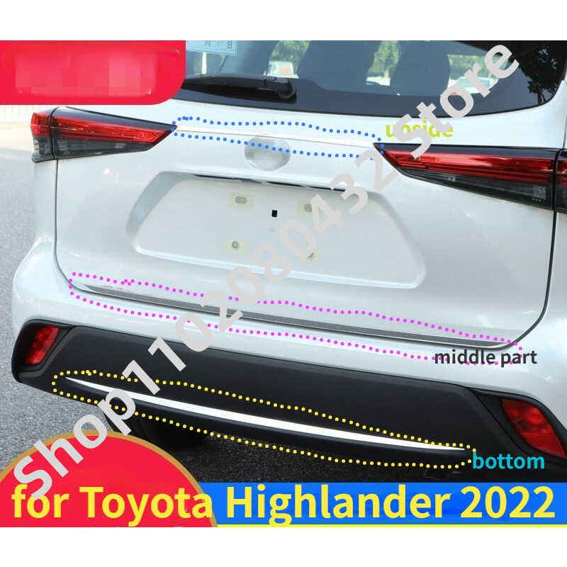 Para Sa Toyota Highlander 2022 Ailgate Rear Door Bottom Cover Molding ...