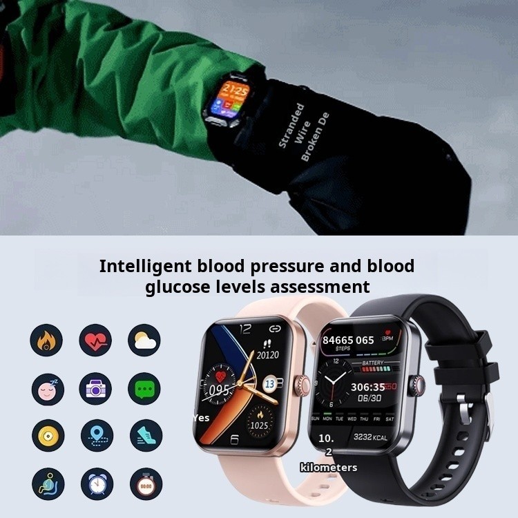 【High Quality】Smart Painless Blood Glucose Measurement Watch 智能无痛血糖测量手表 ...