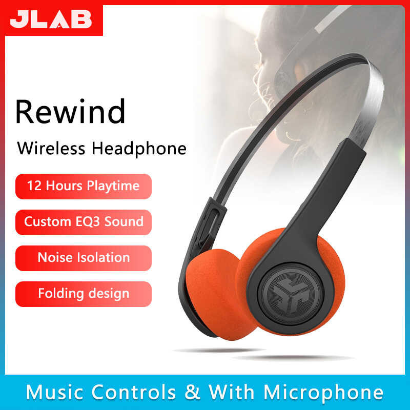 Jlab Rewind Φ Φ Wireless Retro Headphones 12H Playtime/Custom Eq3/With ...