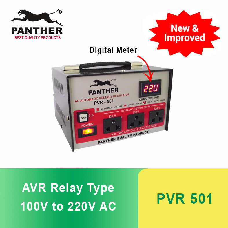 AVR Panther PVR Relay Type 500 Watts 100V, 110V & 220V AC Output ...