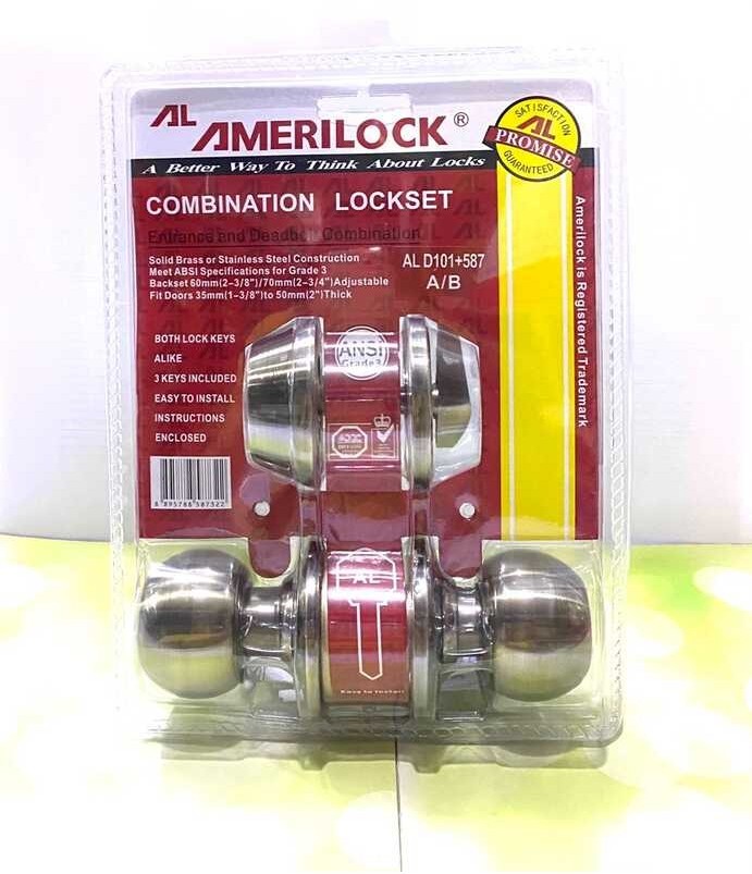 Lockset Amerilock Combination ( AL 101+587 AB ) | Shopee Philippines