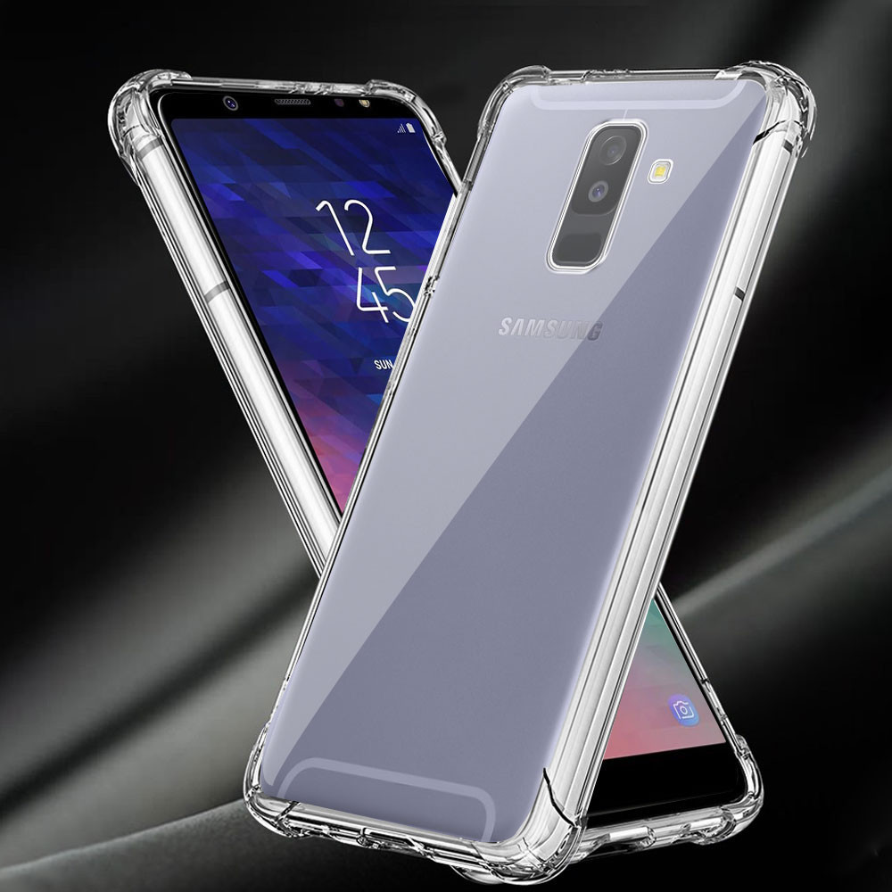 For Samsung Galaxy J8 2018 J810Y Shockproof Case Clear Silicone Soft ...