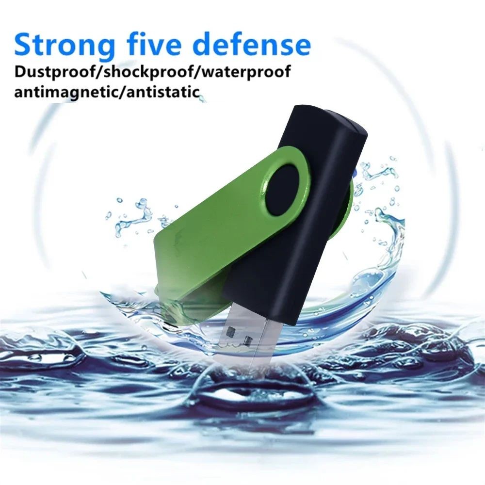 Fashion Rotatable USB 2.0 Flash Drive 128GB 64GB 32GB Colorful high ...